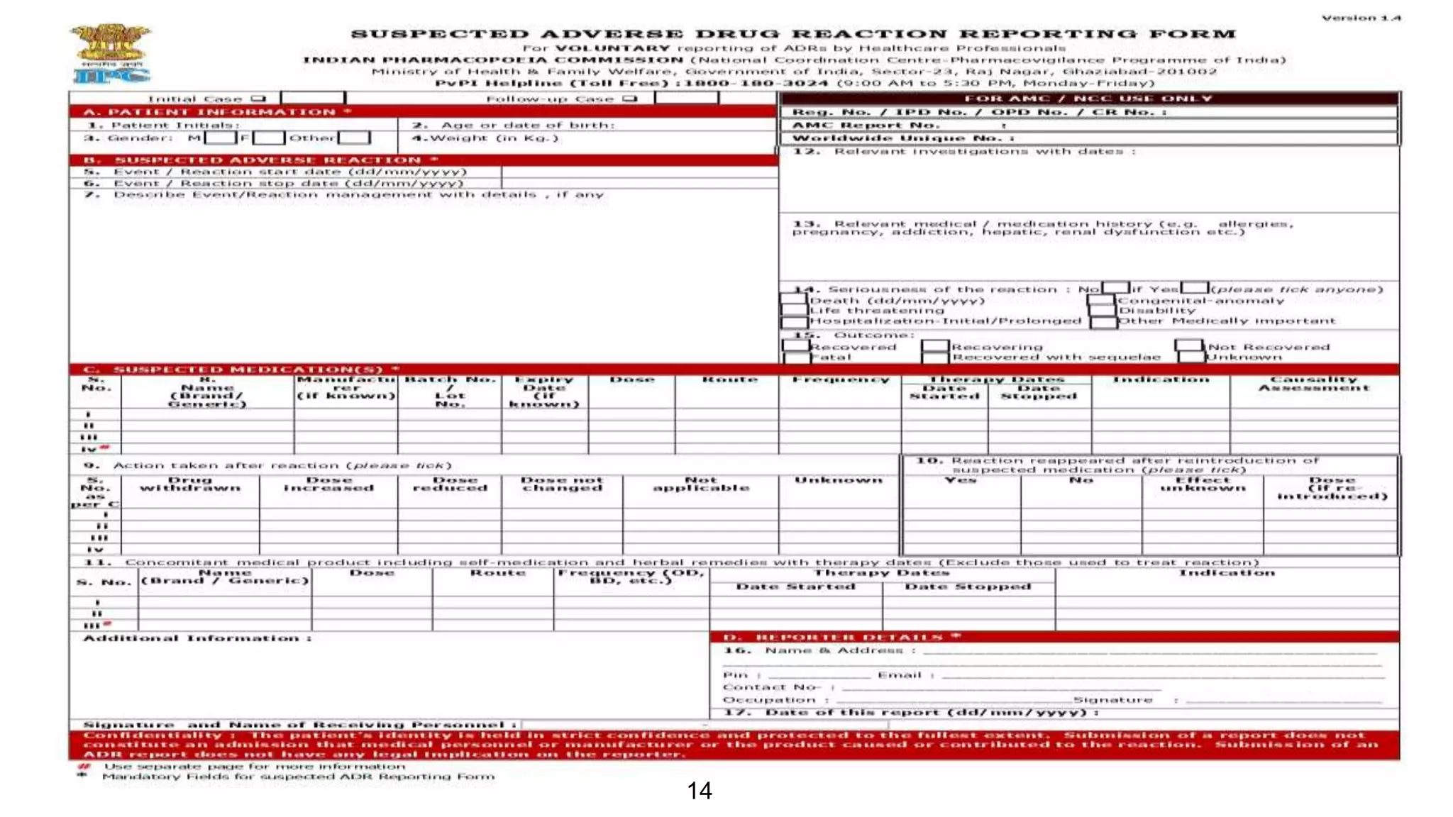 ADR reporting tools in india | PPTX