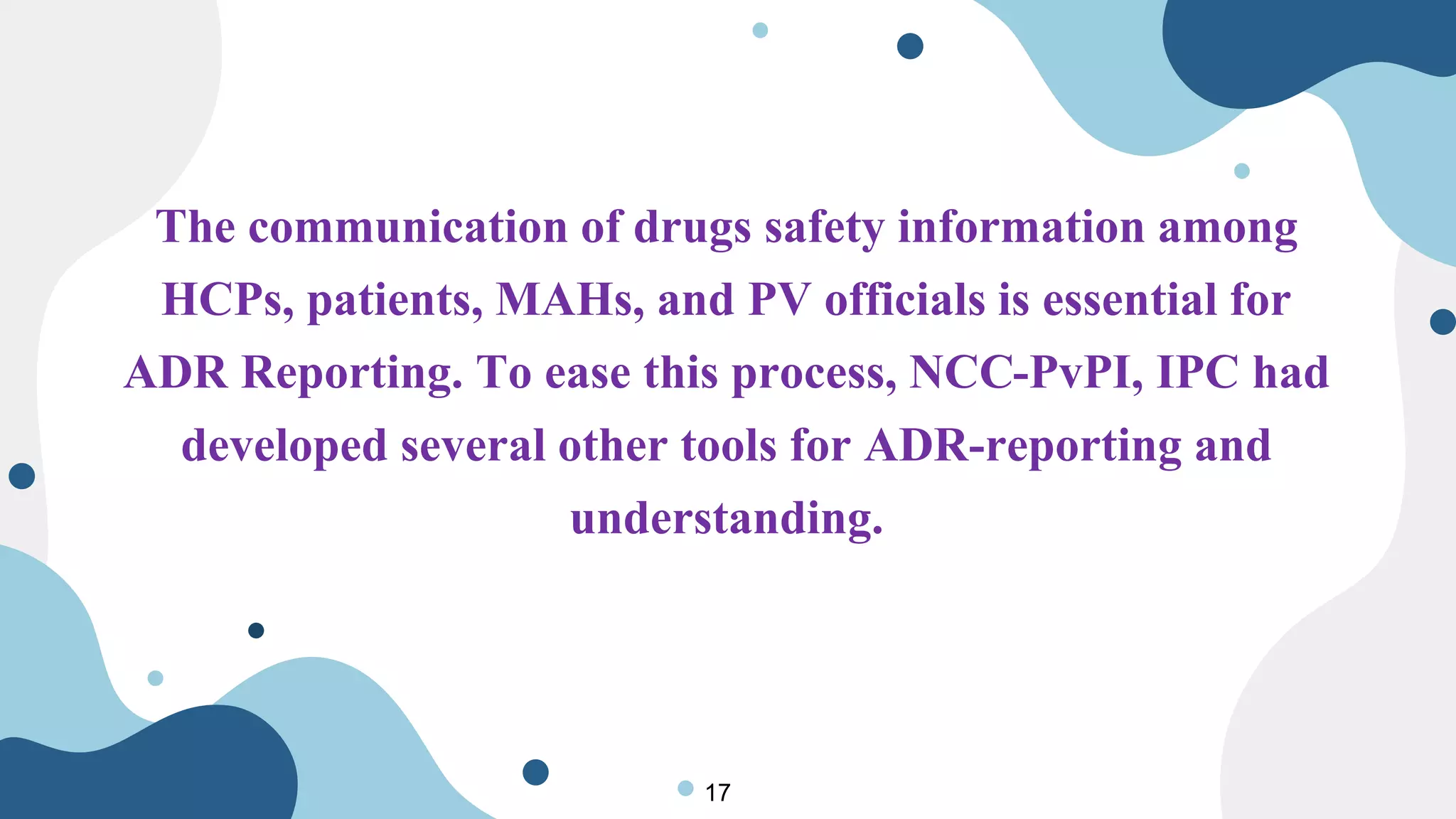 ADR reporting tools in india | PPTX