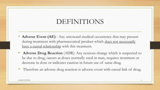 Adverse drug Reaction Pharmacology -1 PPT | PDF