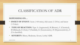 Adverse drug Reaction Pharmacology -1 PPT | PDF