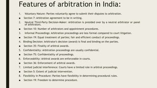 Arbitration, mediation and conciliation in India | PPTX