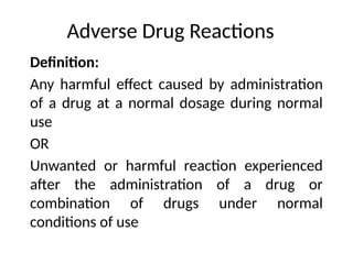 Adverse drug reaction ksjsksksjsjdjdjdjdjdjdjjd | PPT