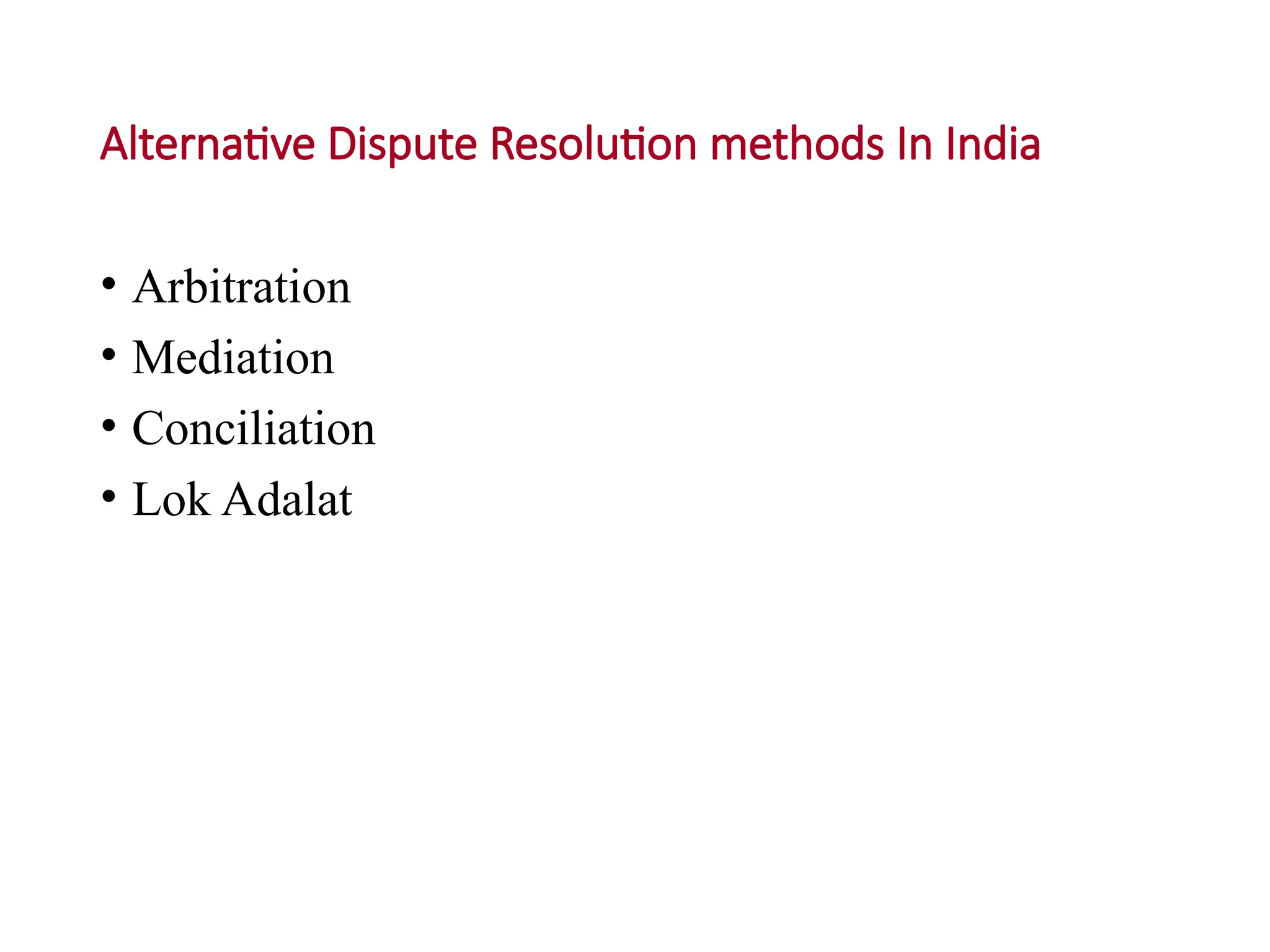 ADR.pptx introduction and history of adr in india | PPTX