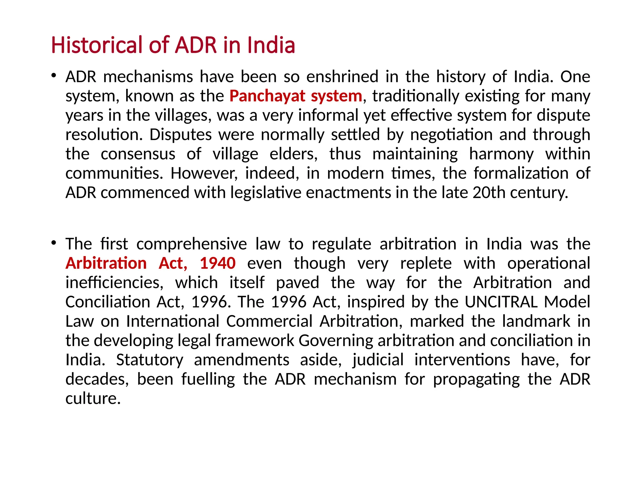 ADR.pptx introduction and history of adr in india | PPTX