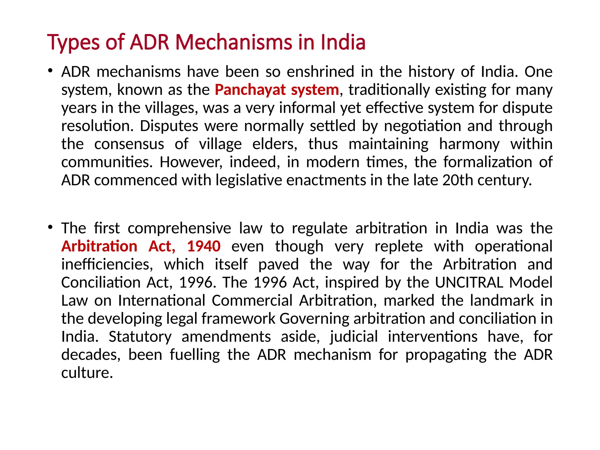 ADR.pptx introduction and history of adr in india | PPTX