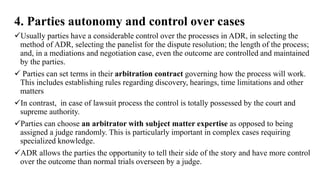 ADR. Part one Definition and Basic features | PDF