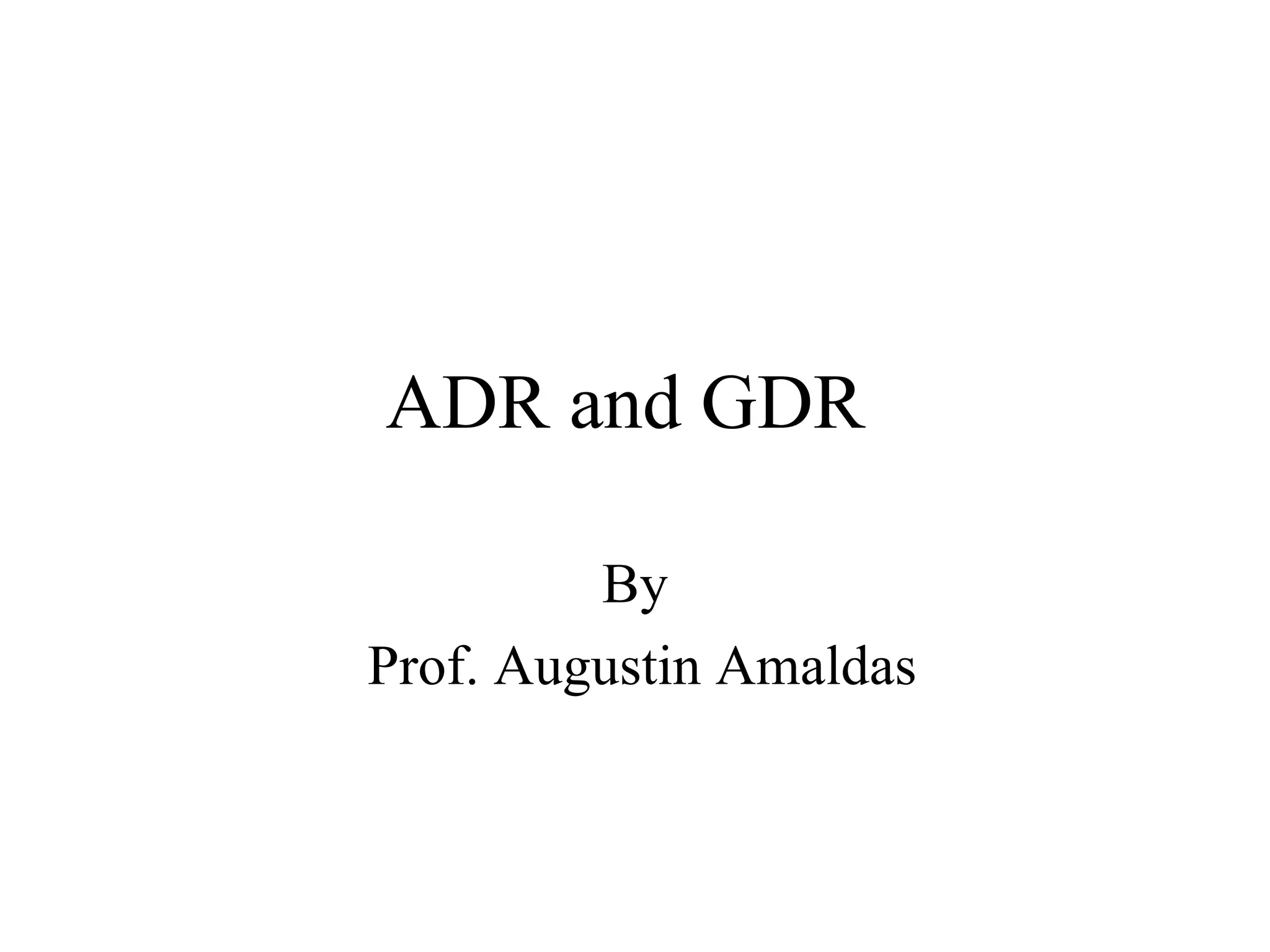 ADR and GDR | PPT