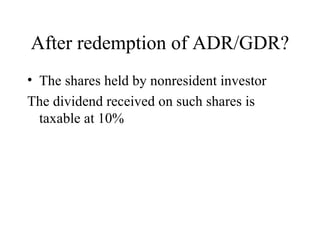 ADR and GDR | PPT