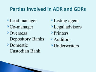 Adr and-gdr | PPT