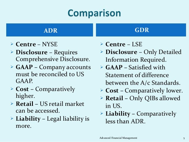 Adr and-gdr