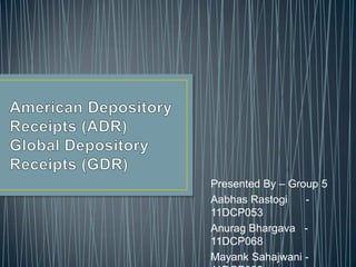 ADR GDR | PPT