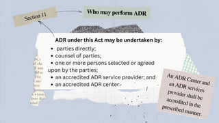 ADR - Section 1 to 12 | PDF