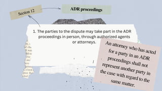 ADR - Section 1 to 12 | PDF