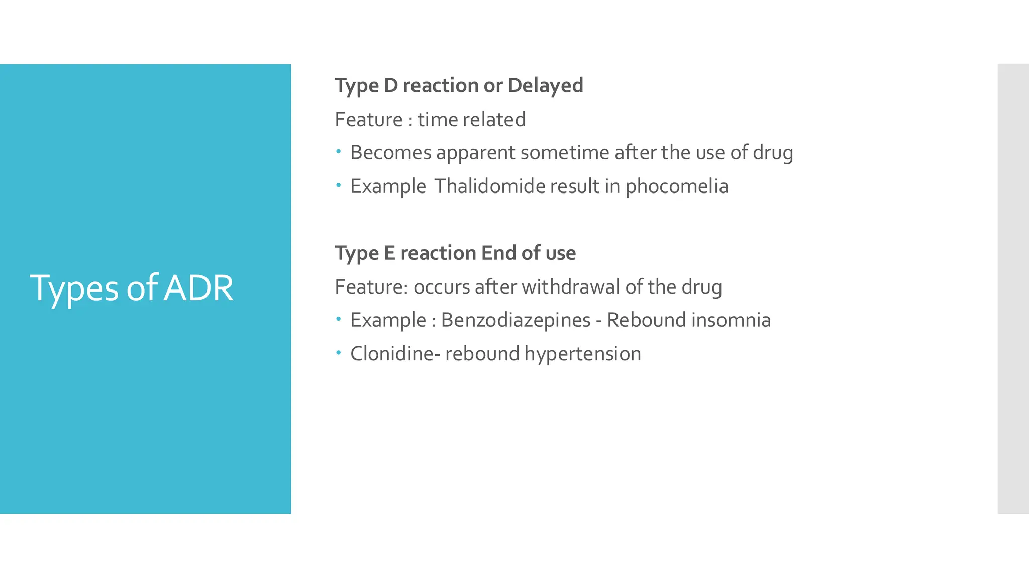 Adverse drug reaction and classification | PDF