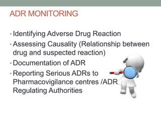 ADR AND ITS MONITORING | PPTX