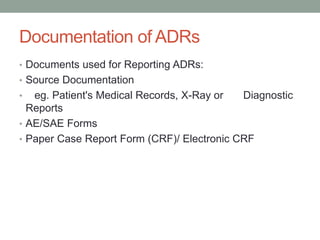 ADR AND ITS MONITORING | PPTX