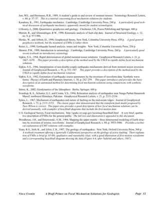 A Draft Primer on Focal Mechanism Solutions for Geologists Vince Cronin ...