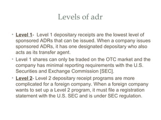 ADR and GDR | PPT