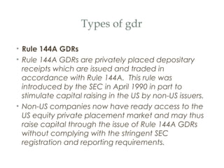 ADR and GDR | PPT