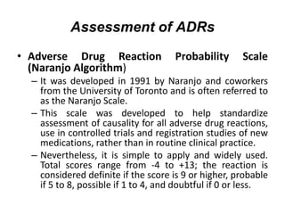 ADR and pharmacovigillance | PPTX