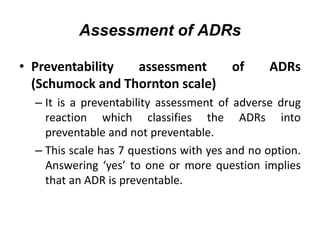 ADR and pharmacovigillance | PPTX