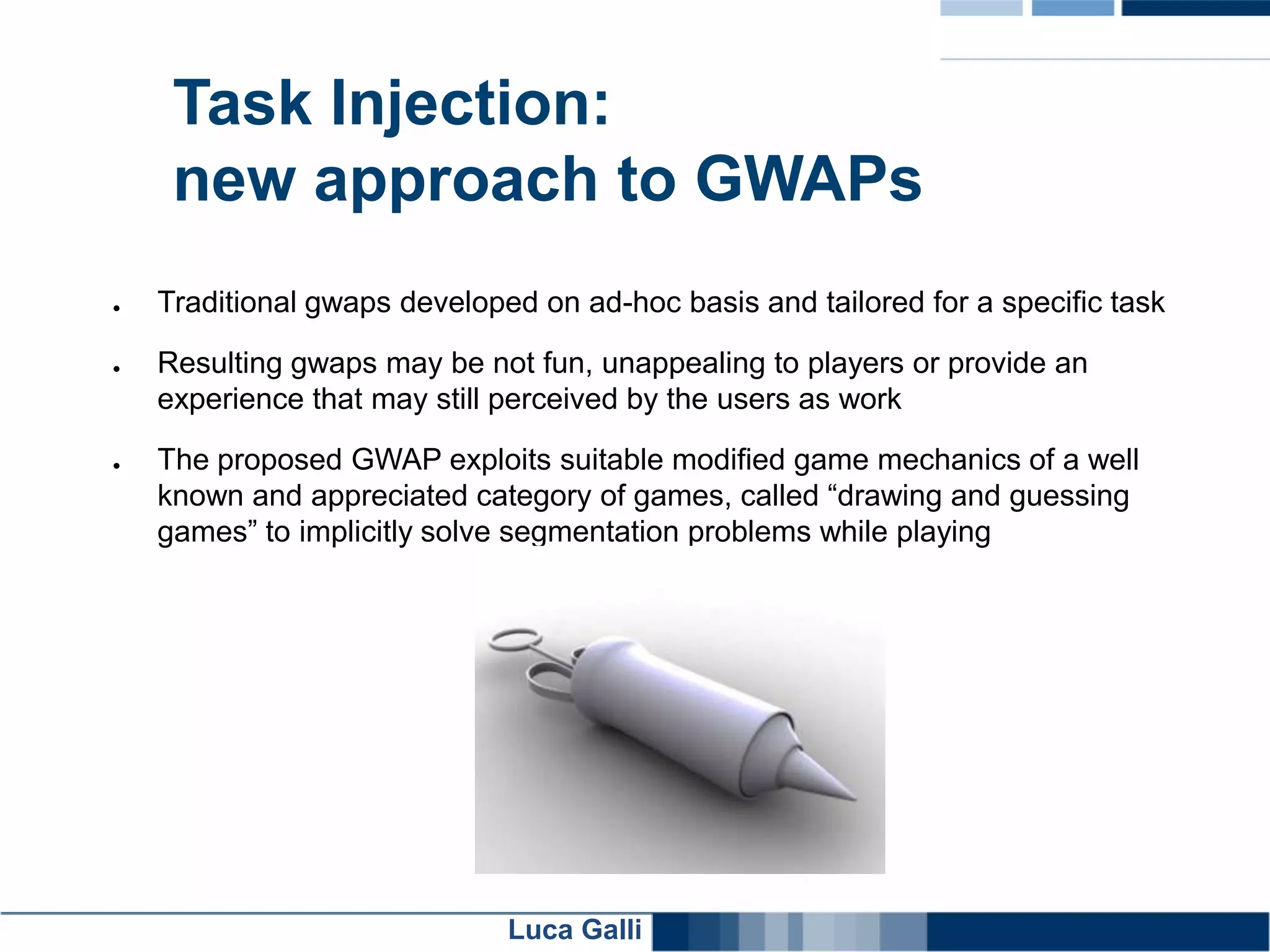 A draw and-guess game to segment images | PPTX