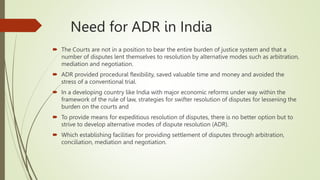 Alternative Dispute Resolution System- Modes | PPTX