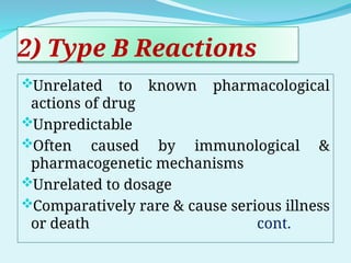 ADVERSE DRUG REACTIONS- classification and types.ppt