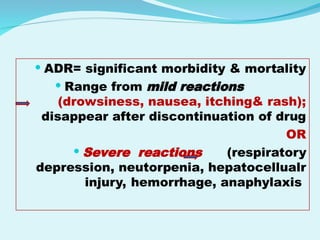 ADVERSE DRUG REACTIONS- classification and types.ppt