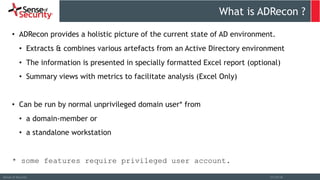 ADRecon - Detection CHCON 2018 | PDF | Operating Systems | Computer ...