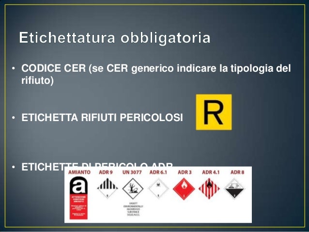 ADR e H14 (Ecotossico)