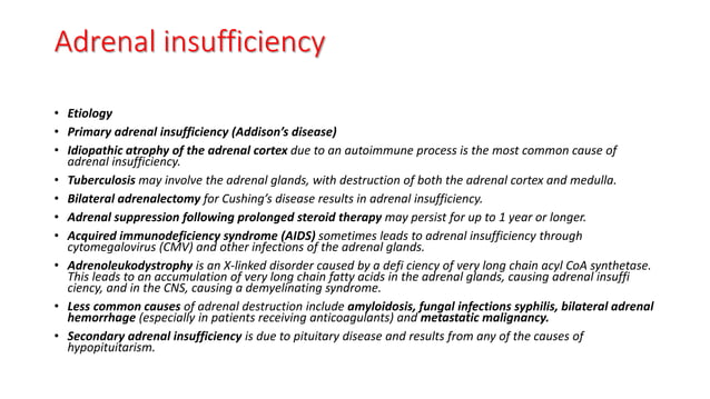 adrenal cortex disorders endocrinology p | PPTX