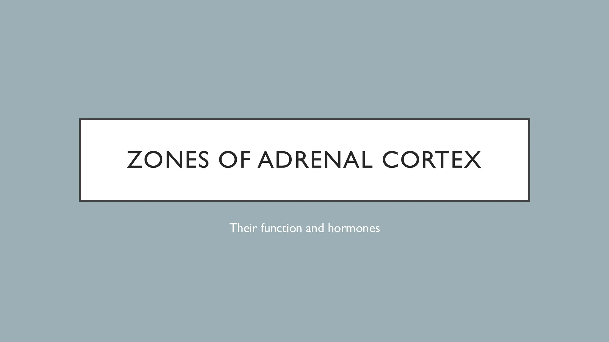 Adrenal cortex and hormones powerpoint slide | PPT