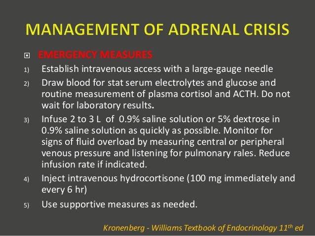 Adrenal crisis