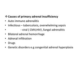 Adrenal disorder.ppt for nephrology inpediatric | PPTX