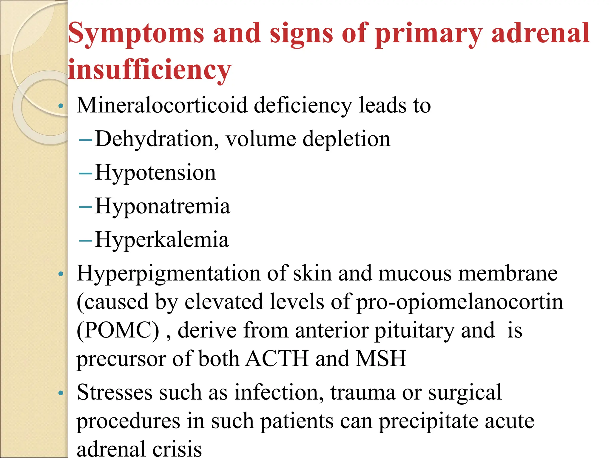 adrenal disorders I and causes and sign symptoms | PPT