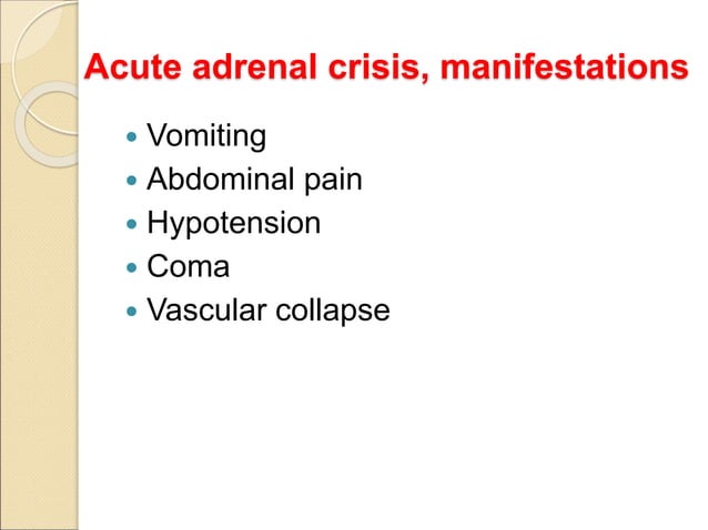 adrenal disorders I and causes and sign symptoms | PPT