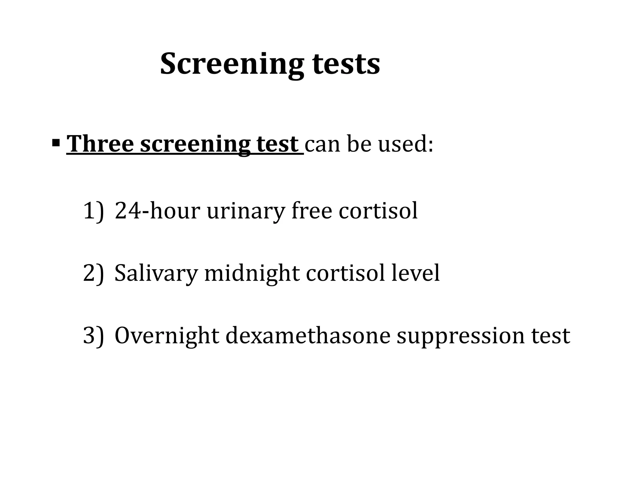 Adrenal Function Tests DETAILS OF ADRENAL FUNCTION TESTS AND CLINICAL ...