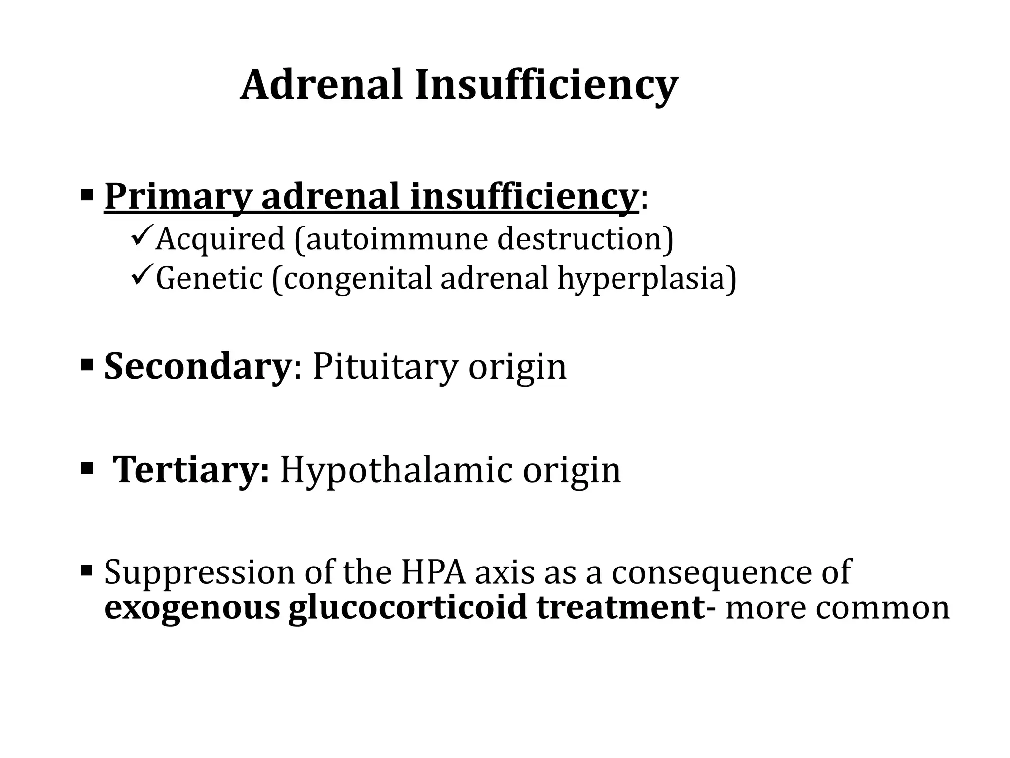 Adrenal Function Tests DETAILS OF ADRENAL FUNCTION TESTS AND CLINICAL ...