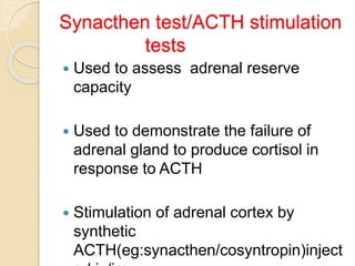 Adrenal Function Tests-3.pptxwhfbdqbfwwfjgwngnegenhndngssfb | PPTX