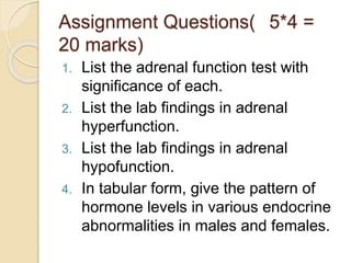Adrenal Function Tests-3.pptxwhfbdqbfwwfjgwngnegenhndngssfb | PPTX