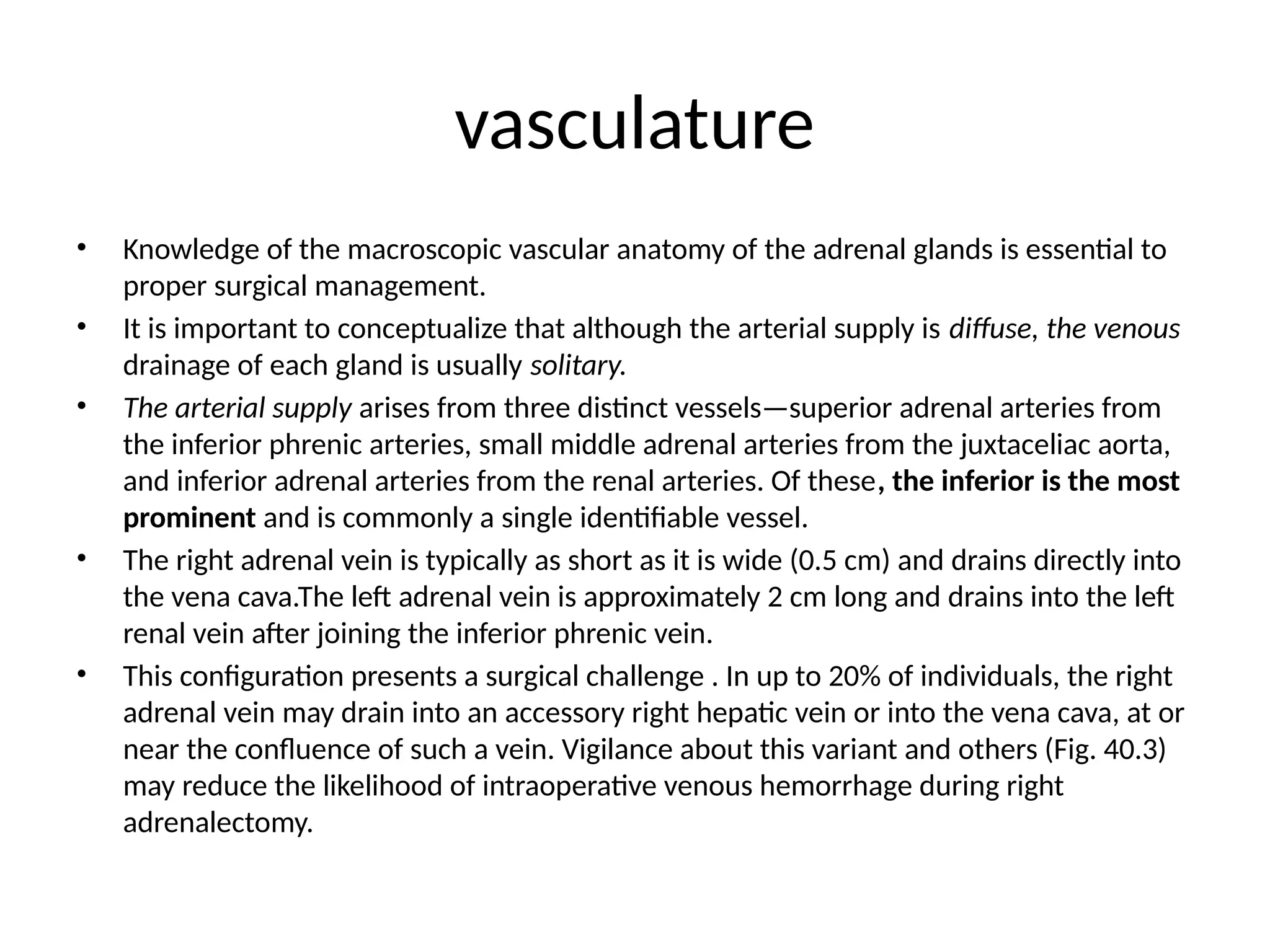 adrenal glands applied anatomy and adrenalectomy | PPTX