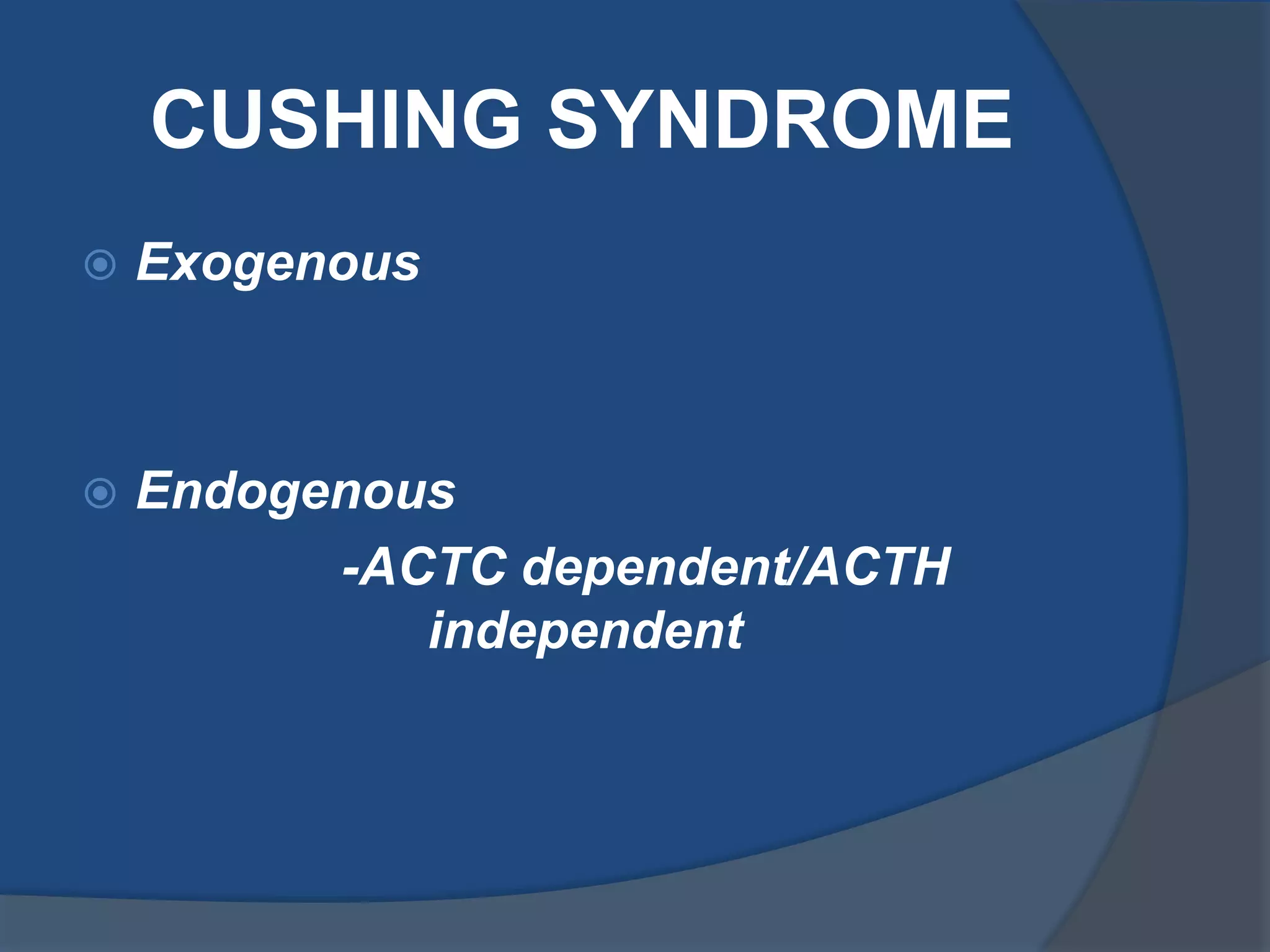 Cushing syndrome and Addison disease-Dr.Hamisi Mkindi | PPTX