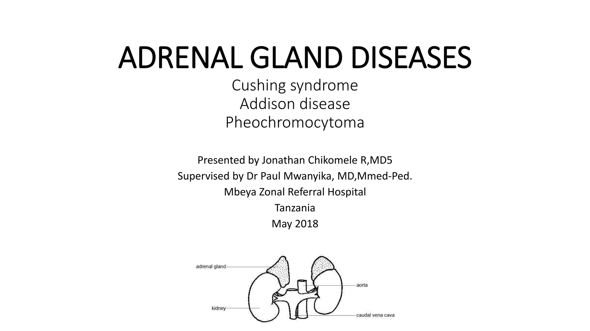 Adrenal gland diseases,Cushing syndrome,Addison disease and ...