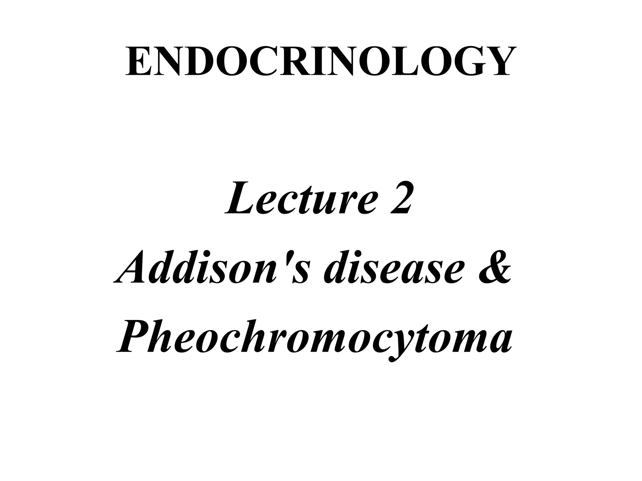 Adrenal Gland Disorders Ppt