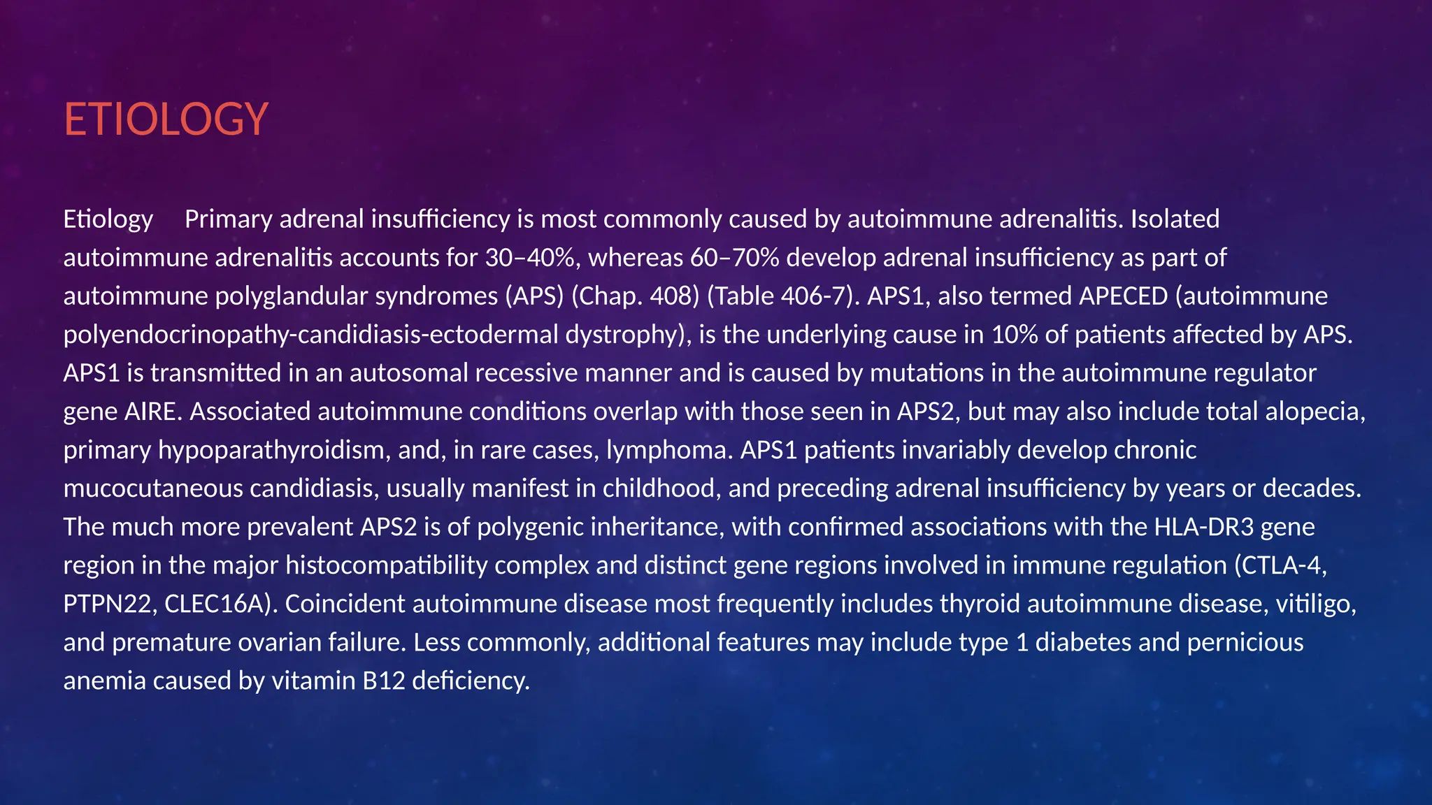 Adrenal gland disorders, types and diagnosis | PPTX