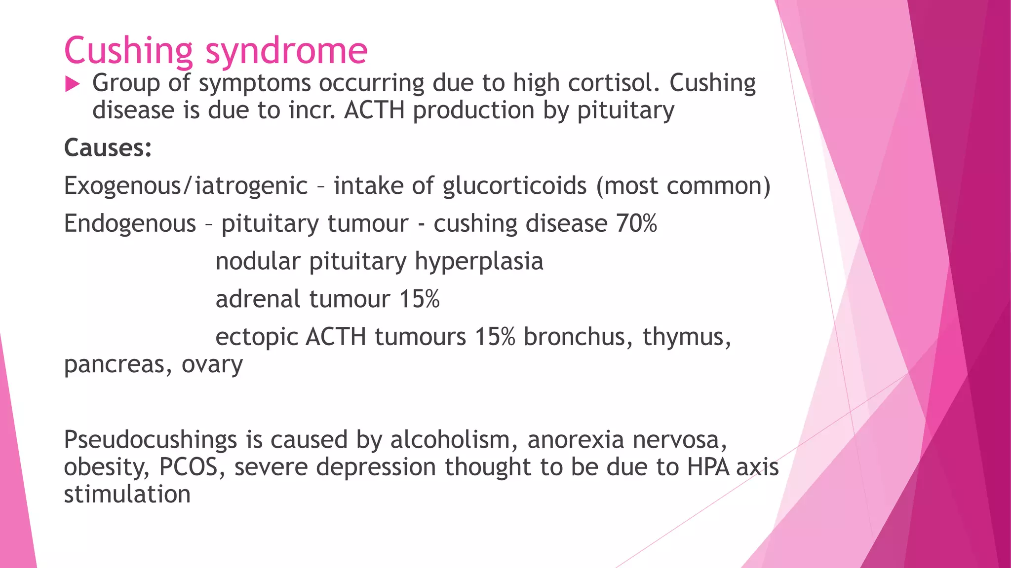 Adrenal gland disorders kinara | PPTX