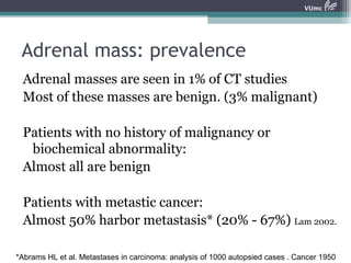 Adrenal masses on FDG PET | PPT