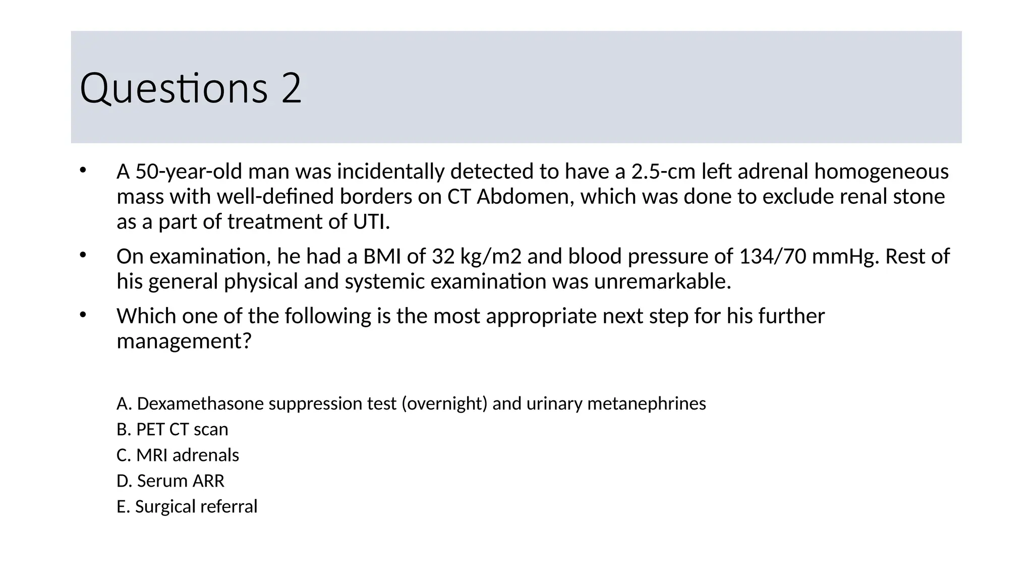 Overview of adrenal incidentaloma PPT- PPTX | PPTX