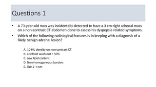 Overview of adrenal incidentaloma PPT- PPTX | PPTX